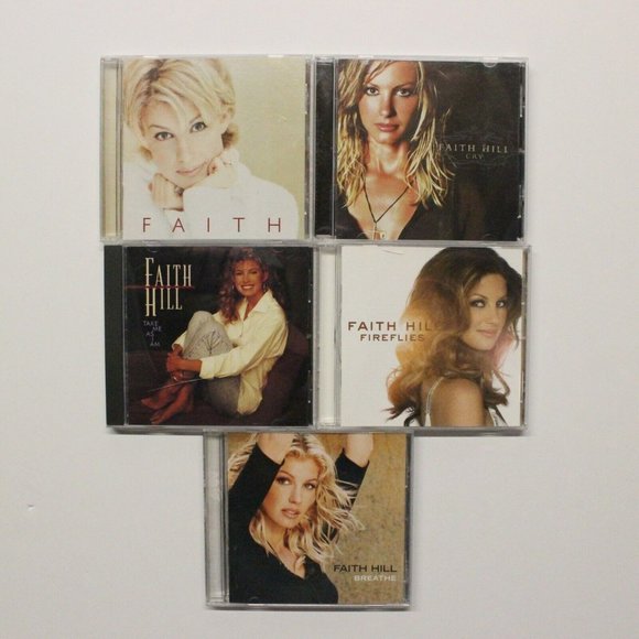 Media | Faith Hill 5 Cd Lot Faith Cry Take Me As I Am Fireflies Breathe ...